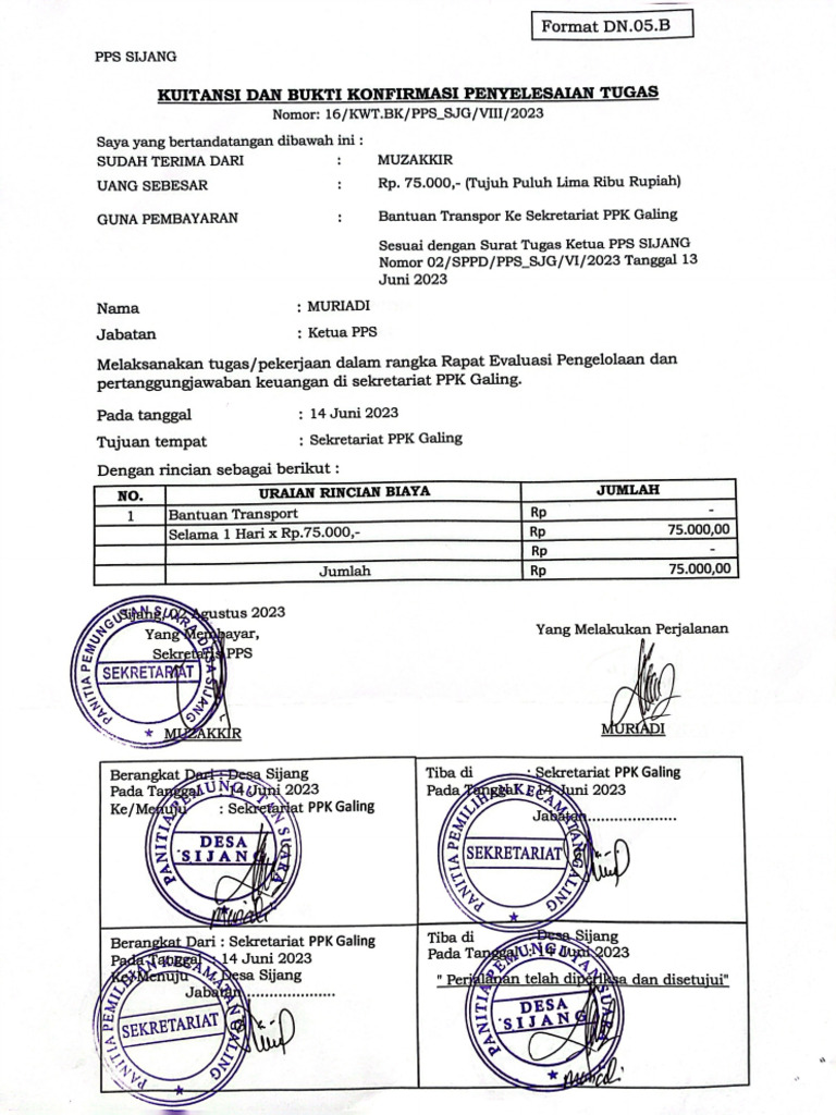 PERJADIN 14 JUNI Rp.225.000 | PDF