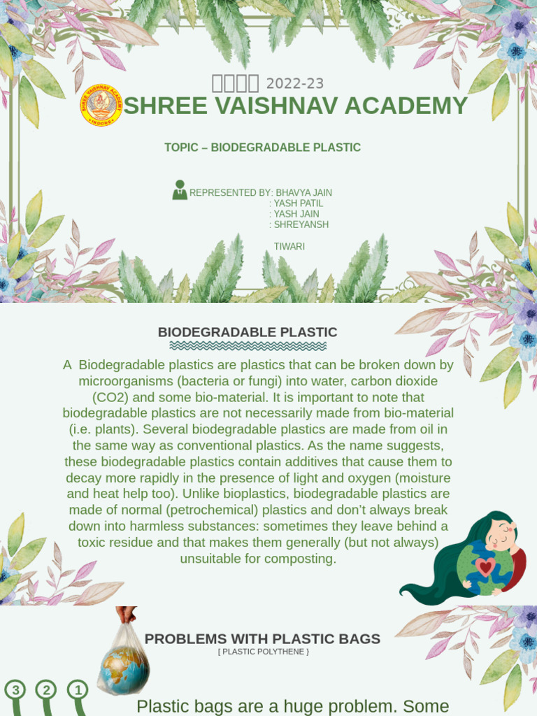 Biodegradable Plastic | PDF