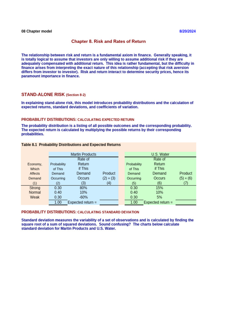 Chapter 8 Case Study Questions Spring 2021 | PDF | Capital Asset ...