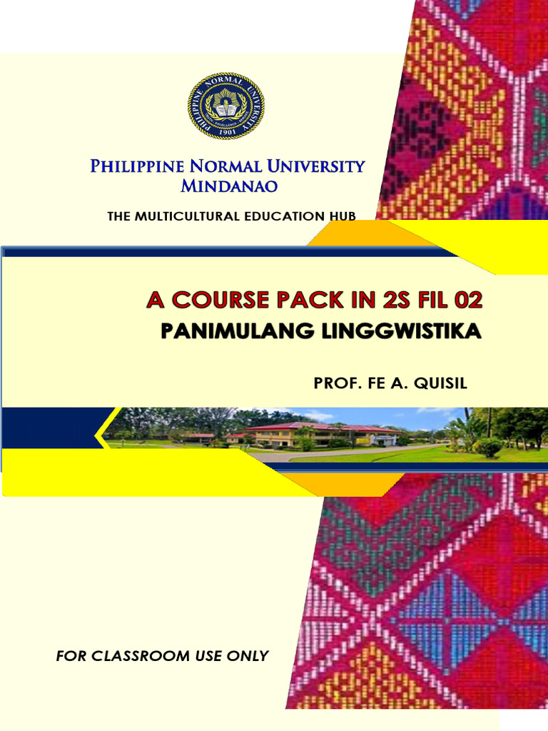 2s Fil.02 Panimulang Linggwistika For Students | PDF