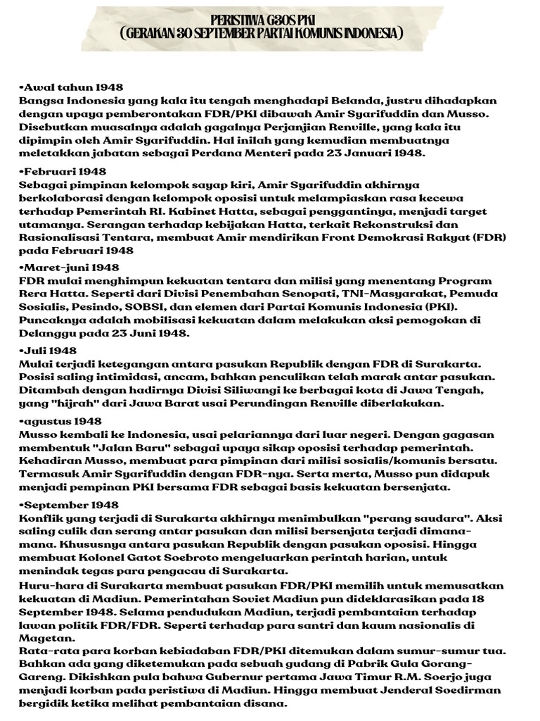 Historiografi g30s PKI | PDF | Politik
