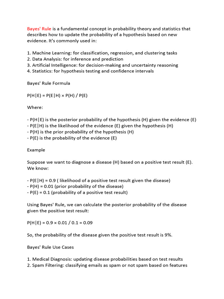 Unit-5 Bayes' Rule and Bayesian Network | PDF