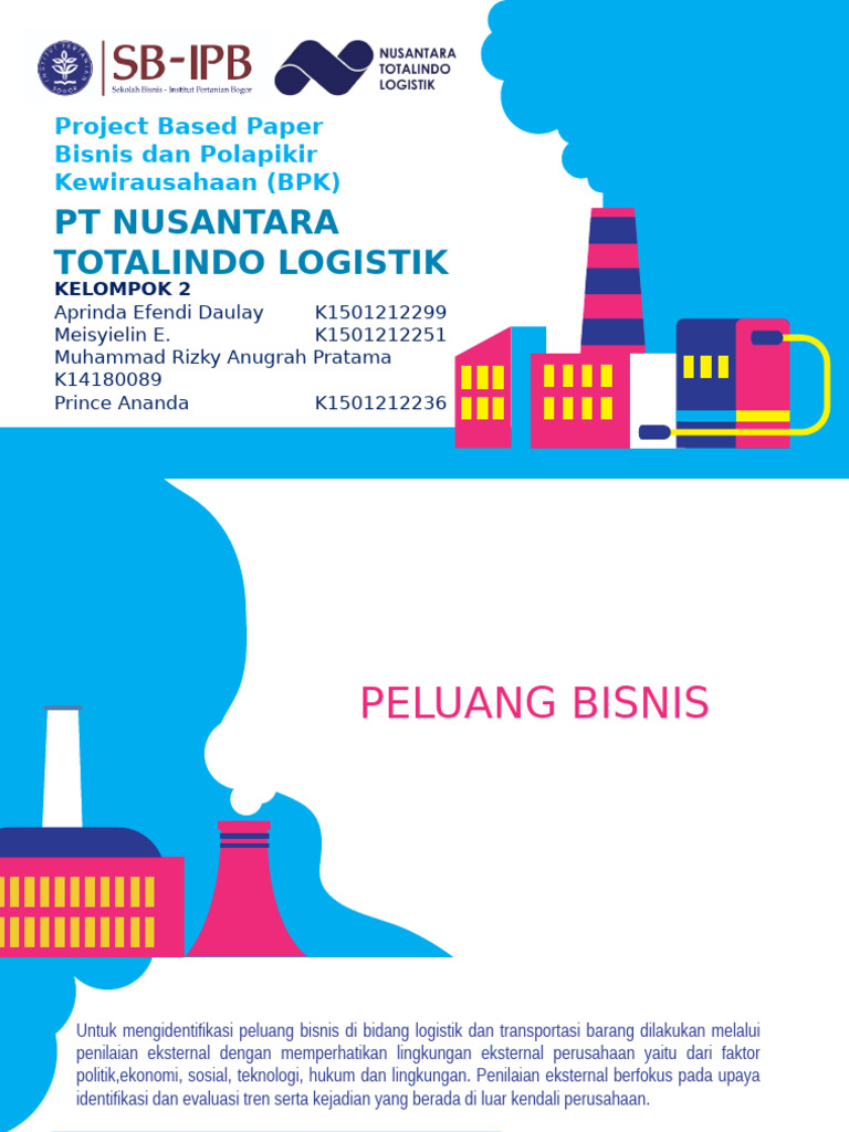 Project Based Paper BPK - PT Nusantara Totalindo Logistik - Kel 2 E81 ...