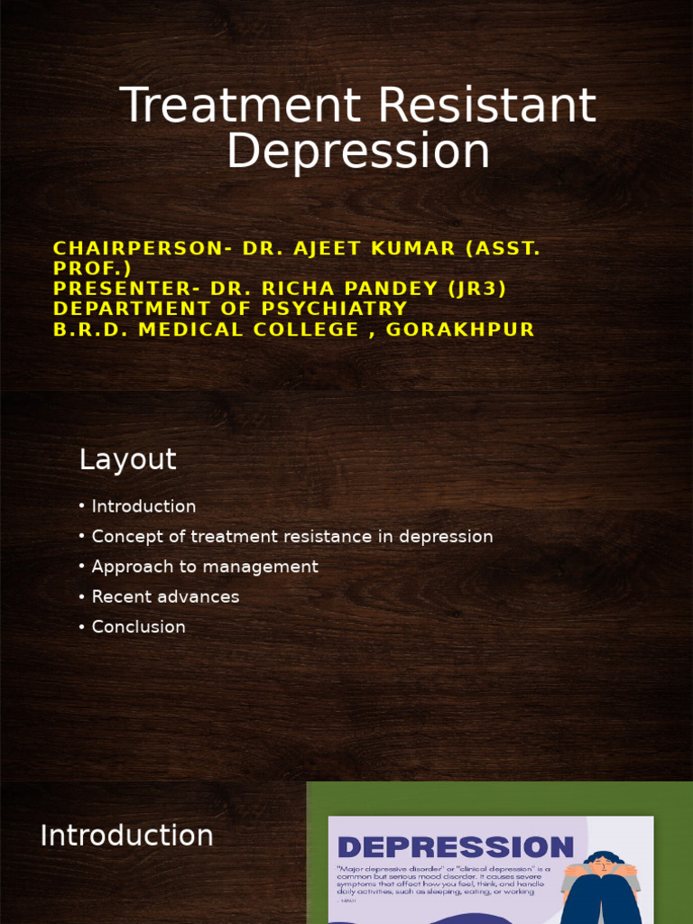 Treatment Resistant Depression | PDF