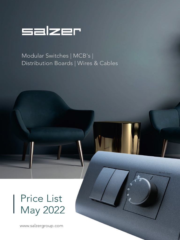 Salzer Pricelist May 2022 Modular Switches & Speciality-Compressed | PDF