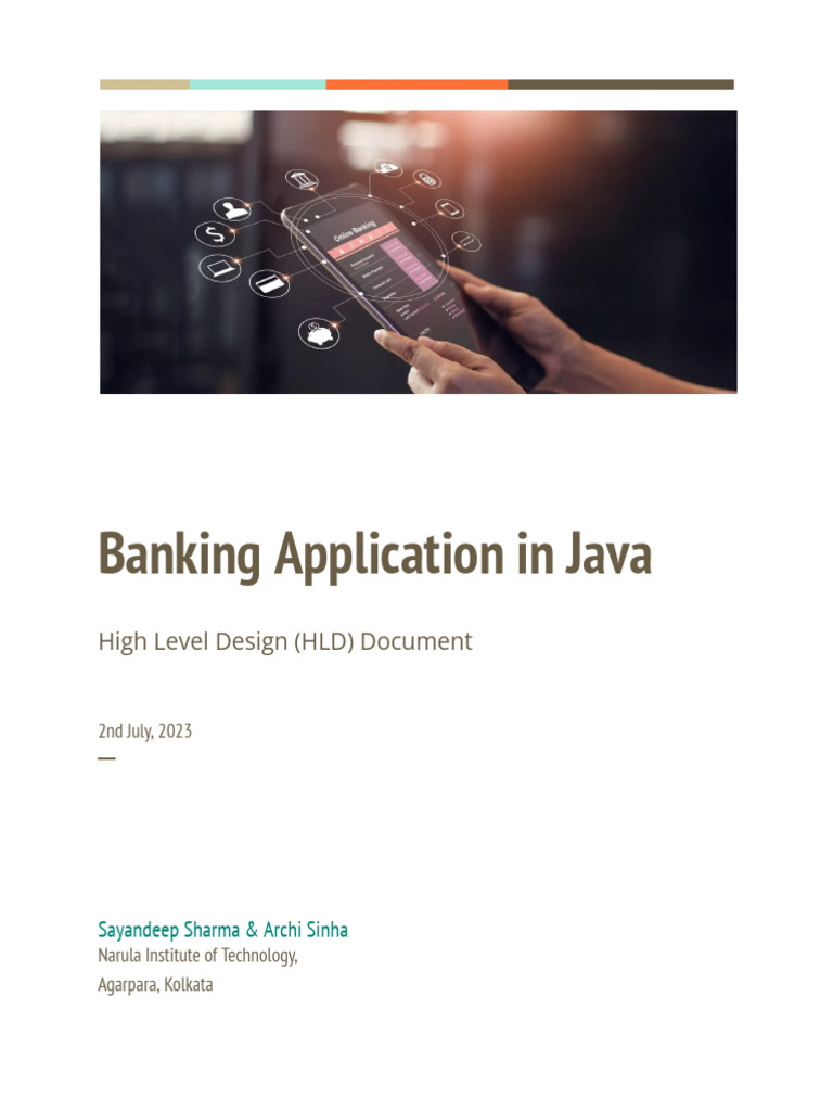 Banking Application HLD | PDF