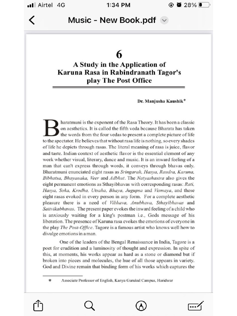 Karuna Rasa in Tagore | PDF