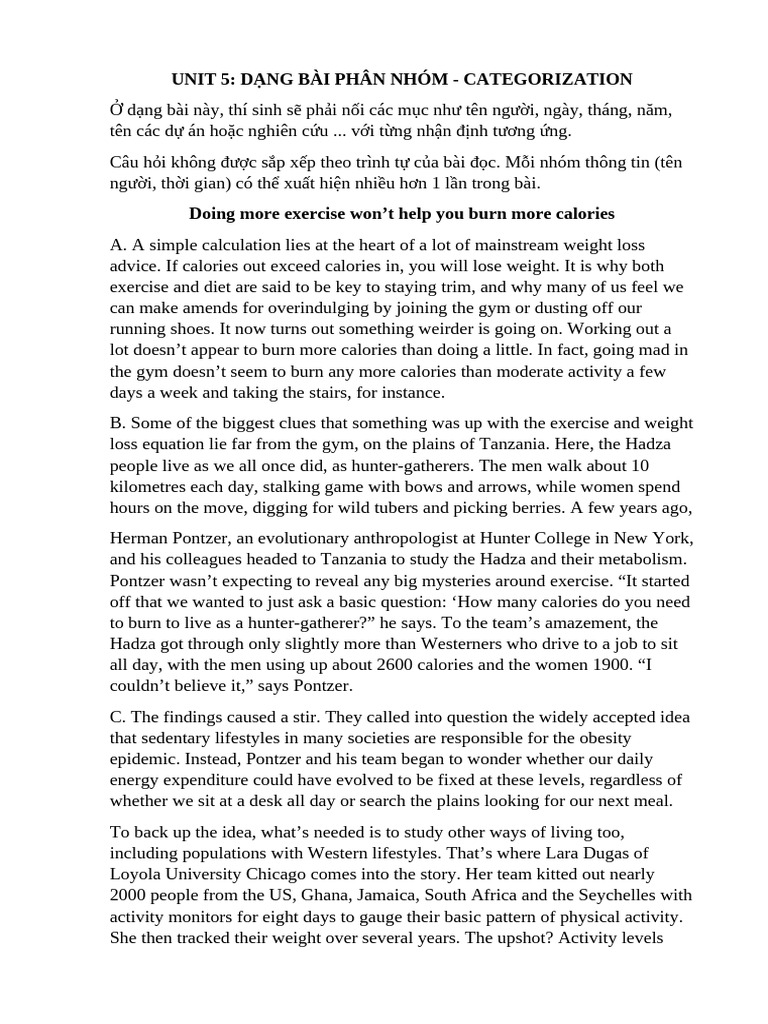 Unit 5 - Categorization | PDF