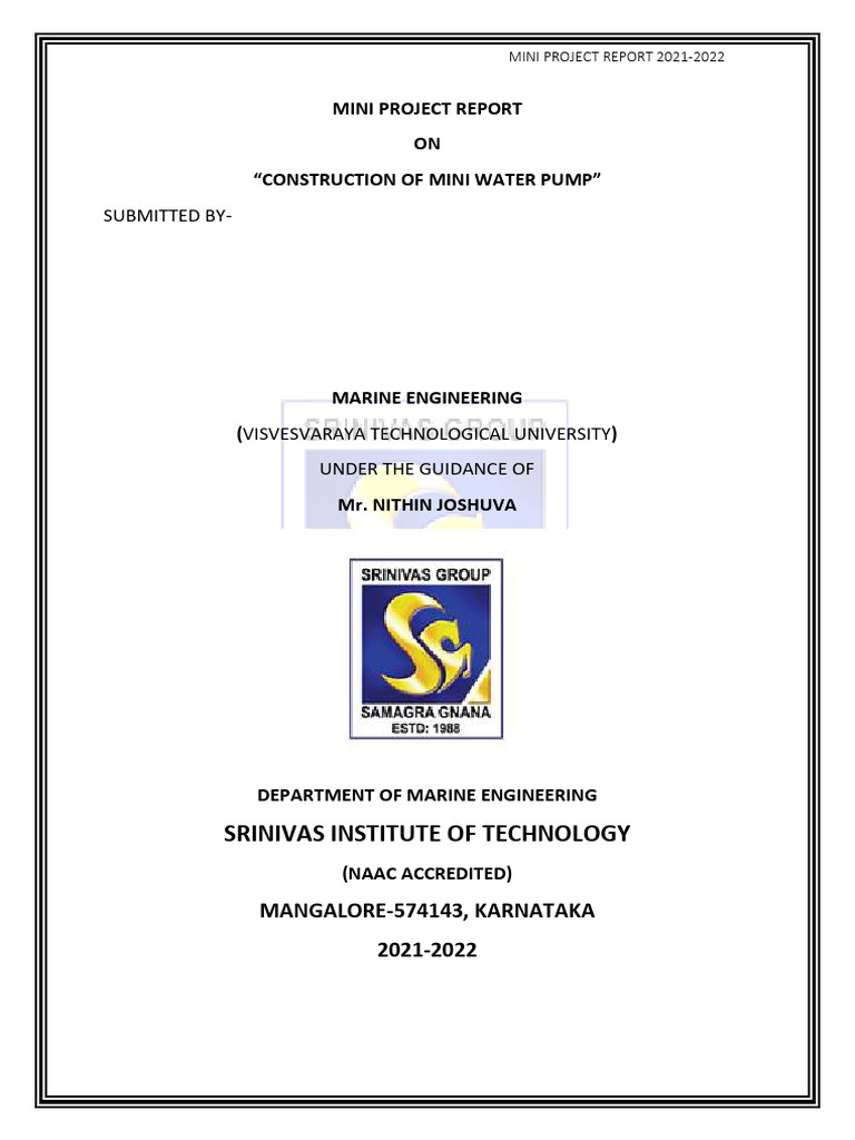 Mini Project Report | PDF