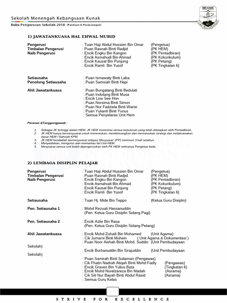 Bahagian D - PENGURUSAN HEM 2020 | PDF