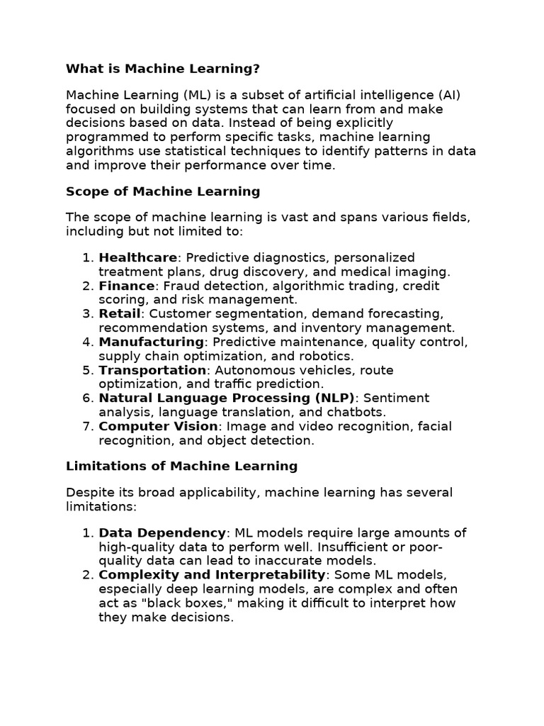 What Is Machine Learning | PDF