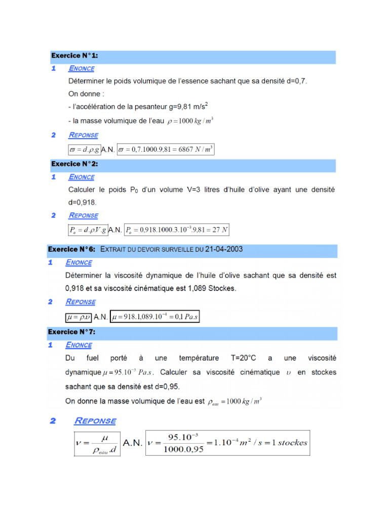 MDF TD Chapitre I | PDF