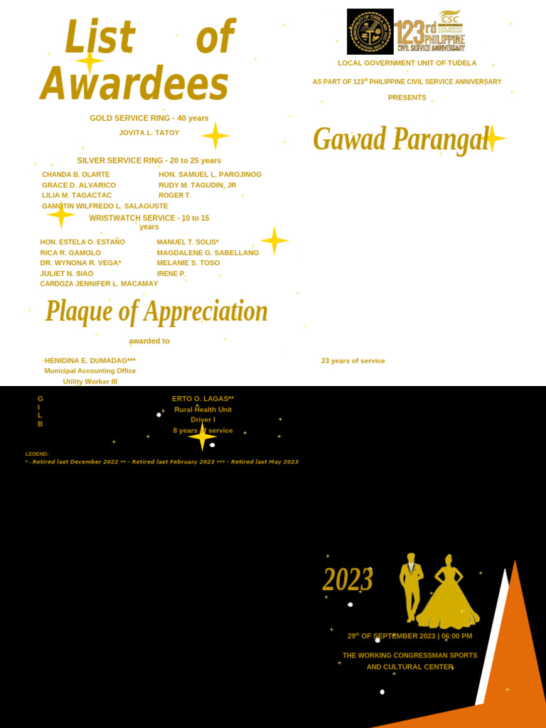 Gawad Parangal 2023 | PDF