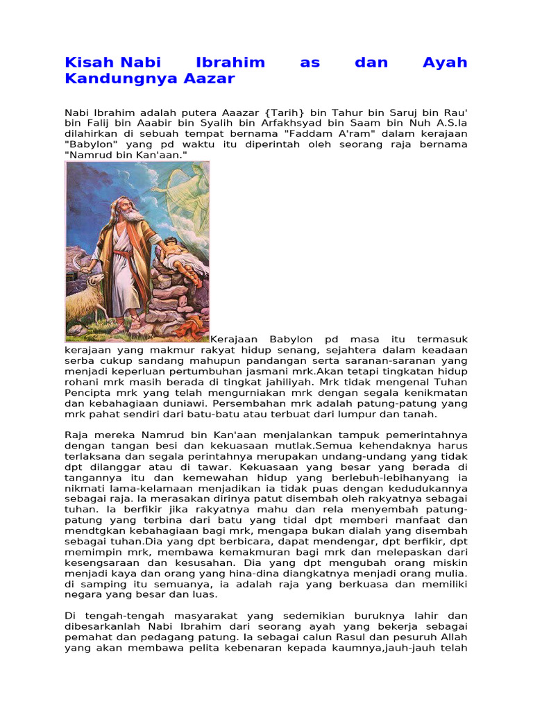 Kisah Nabi Ibrahim | PDF