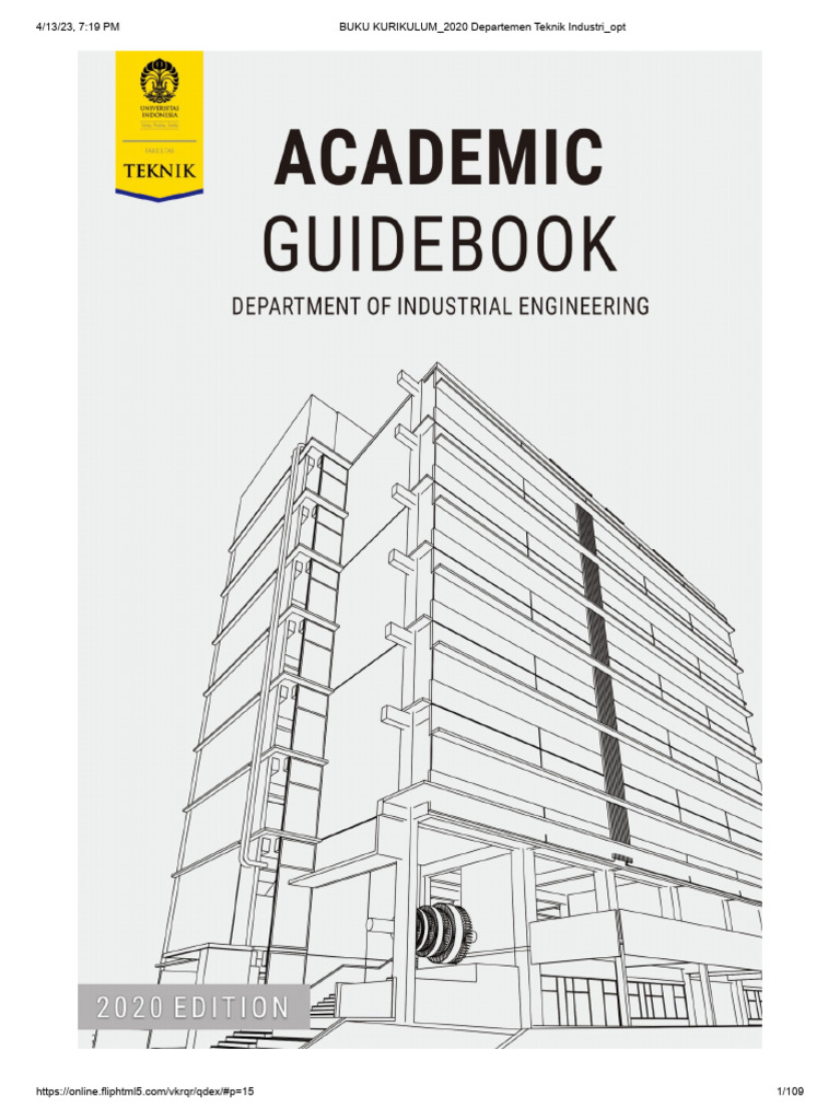 BUKU KURIKULUM - 2020 Departemen Teknik Industri - Opt | PDF