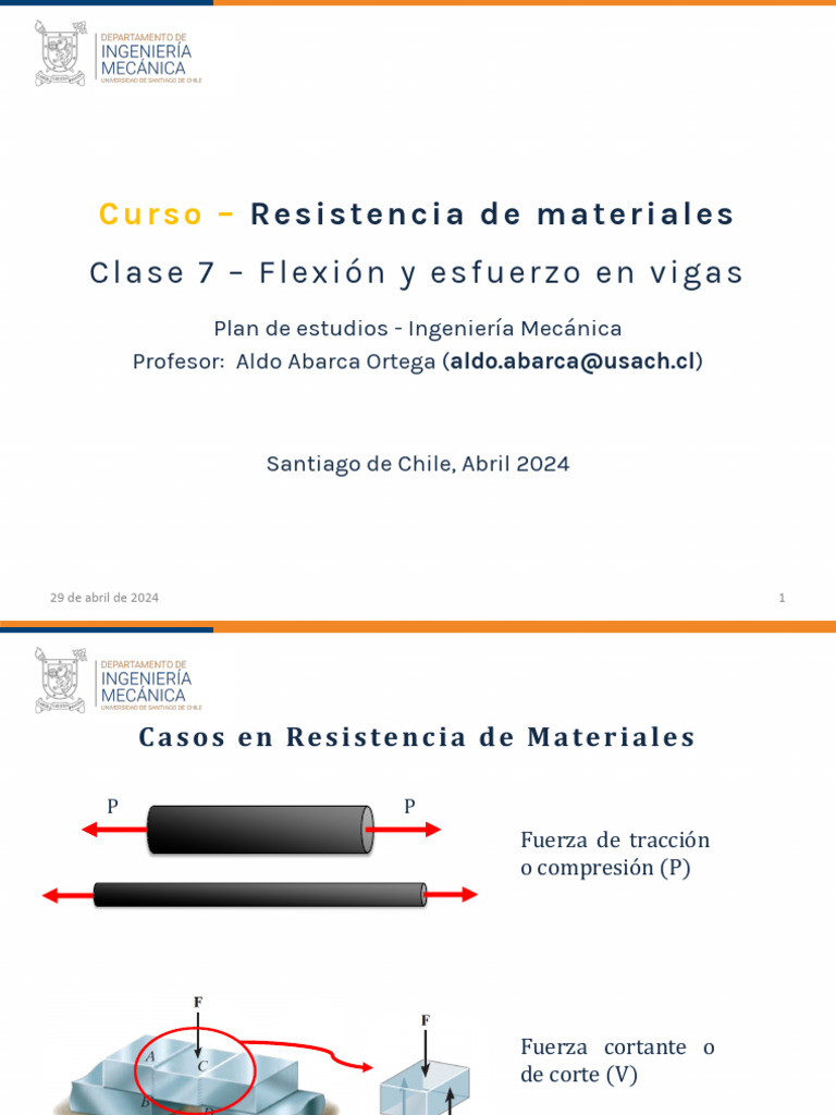 07 - Esfuerzo Normal en Flexio N | PDF | Viga (Estructura) | Doblar