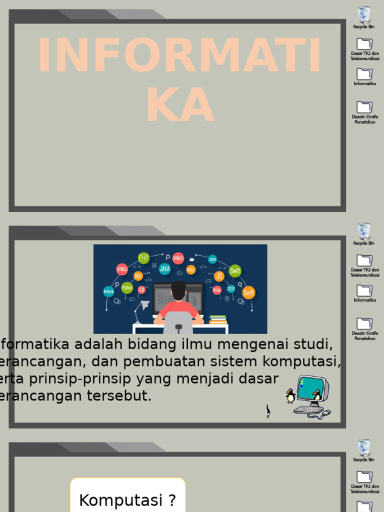 #1 Informatika - Pengenalan Informatika | PDF