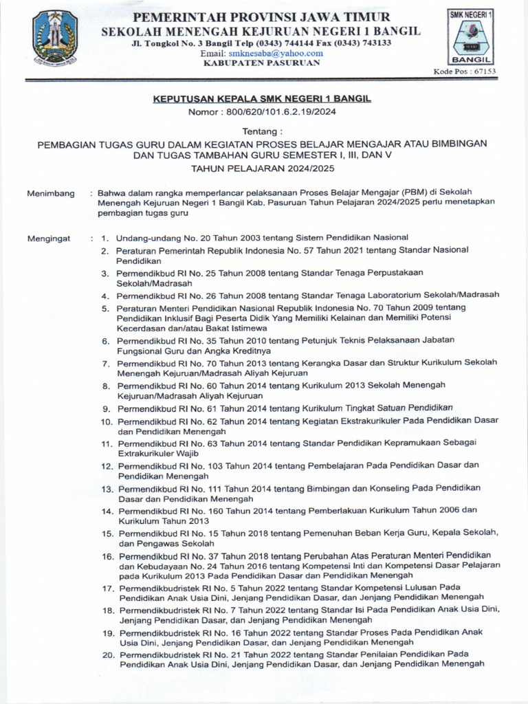 SK PBM Ganjil 2024-2025 | PDF