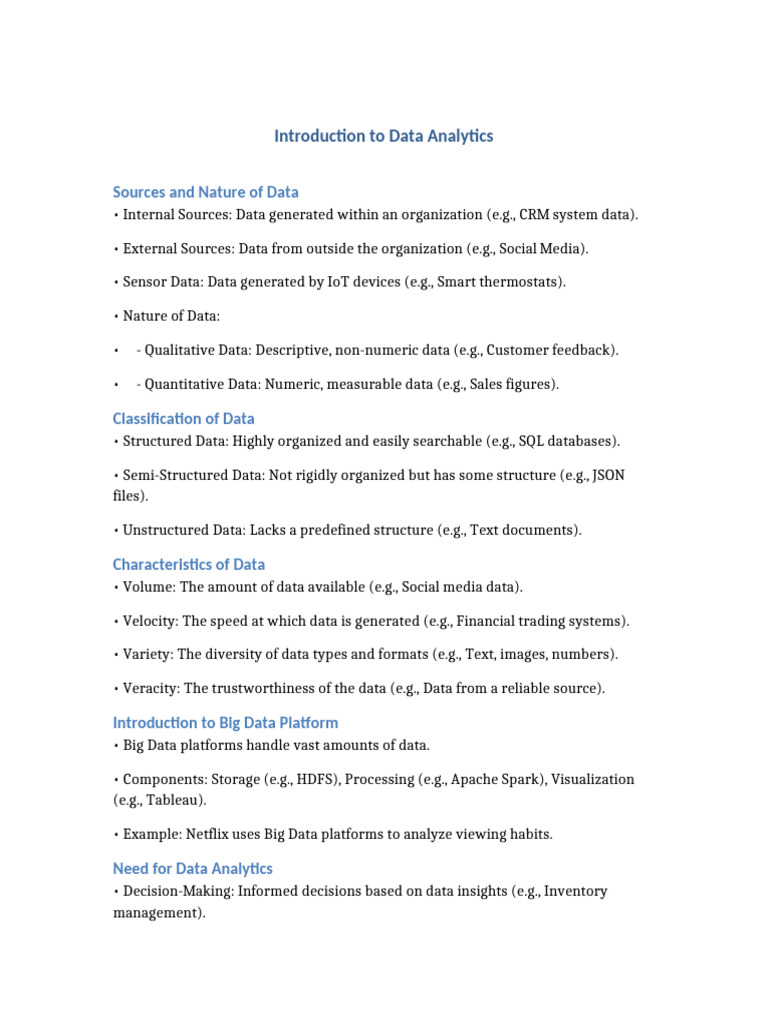 Data Analytics Introduction Slides | PDF
