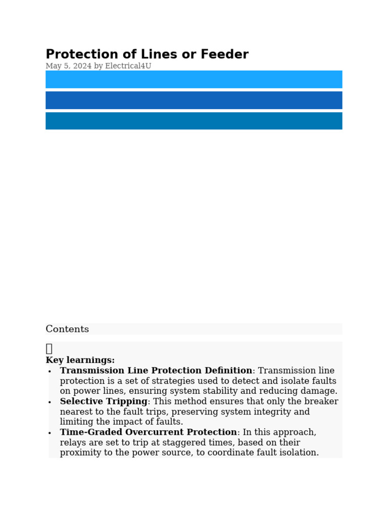 Protection of TX Line | PDF