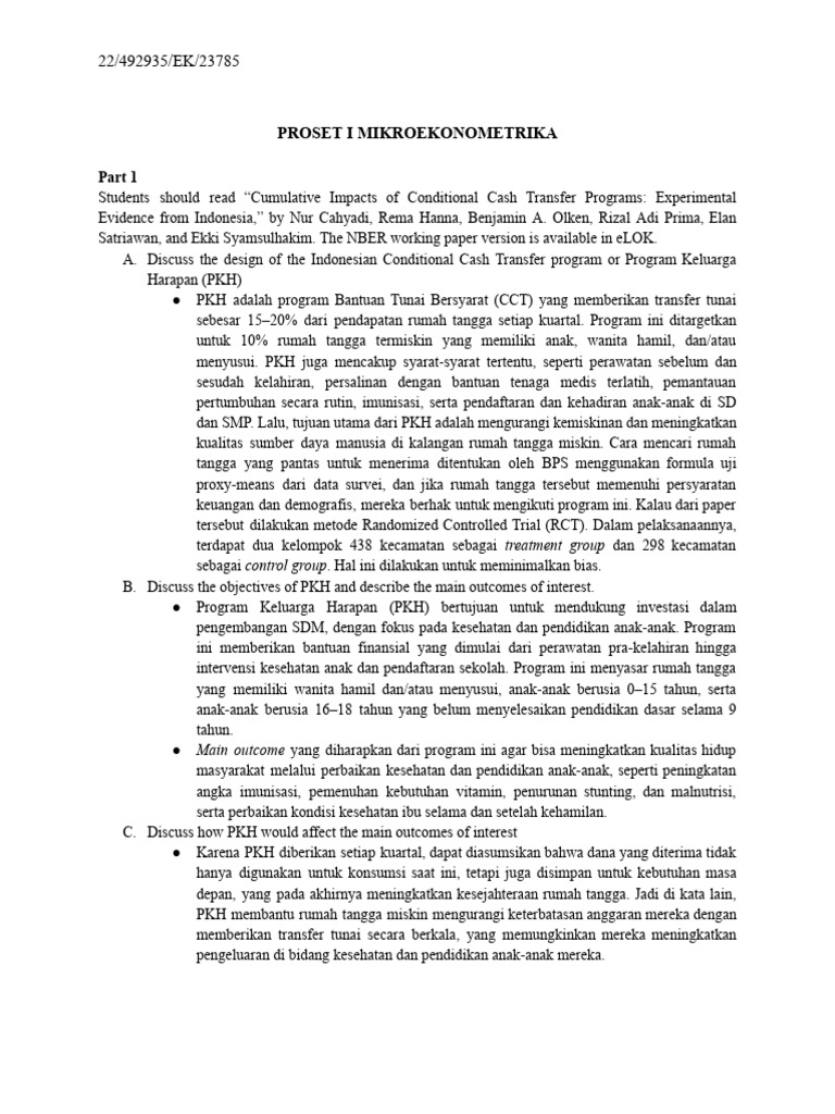 Proset I Mikroekonometrika | PDF