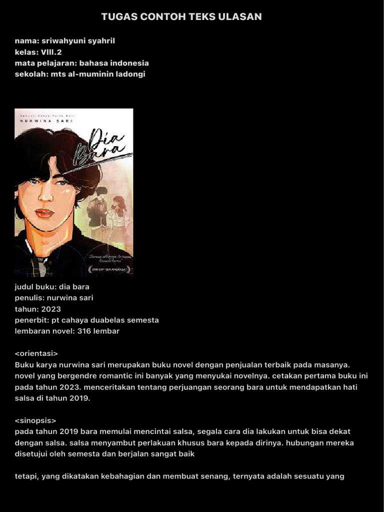 Tugas Contoh Teks Ulasan | PDF