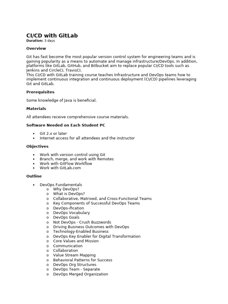 CI_CD with GitLab | PDF