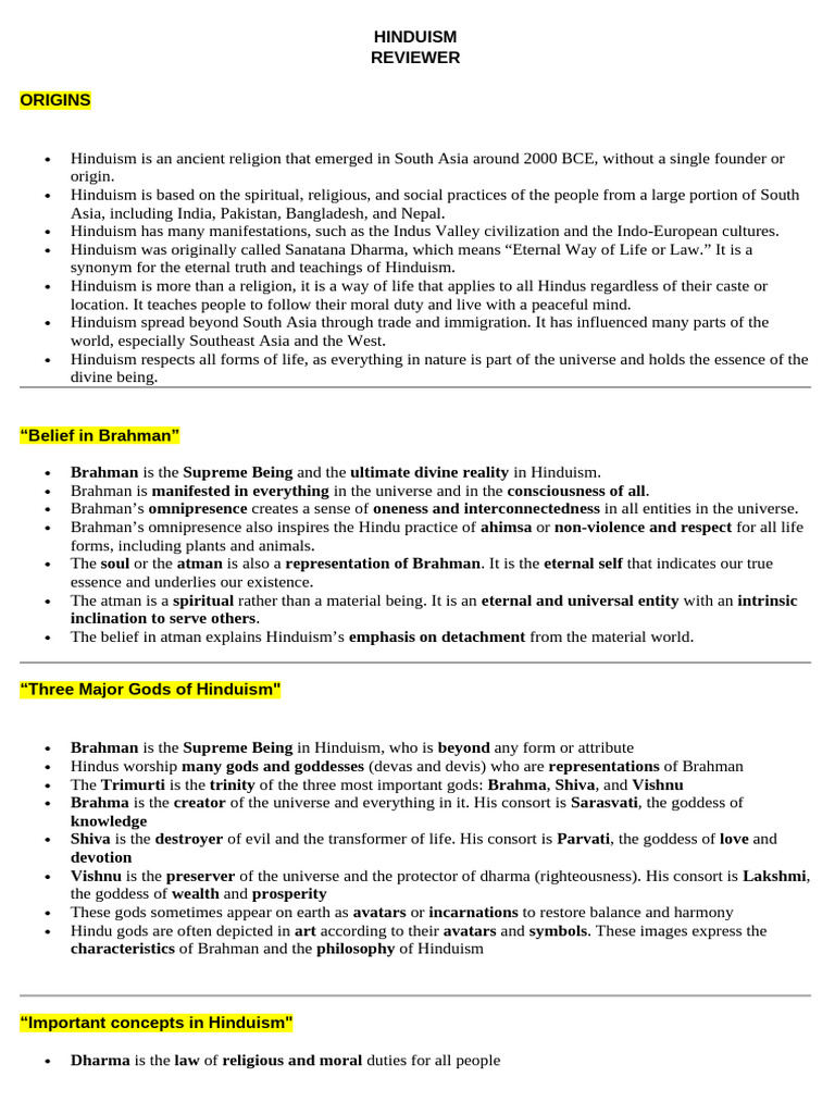 HINDUISM | PDF