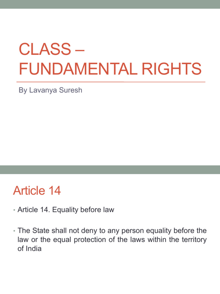 4-Fundamental Rights - Part 2 | PDF | Writ | Politics