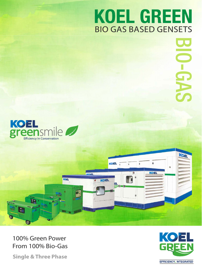 Koel 4 Kva Bio Gas Generator | PDF