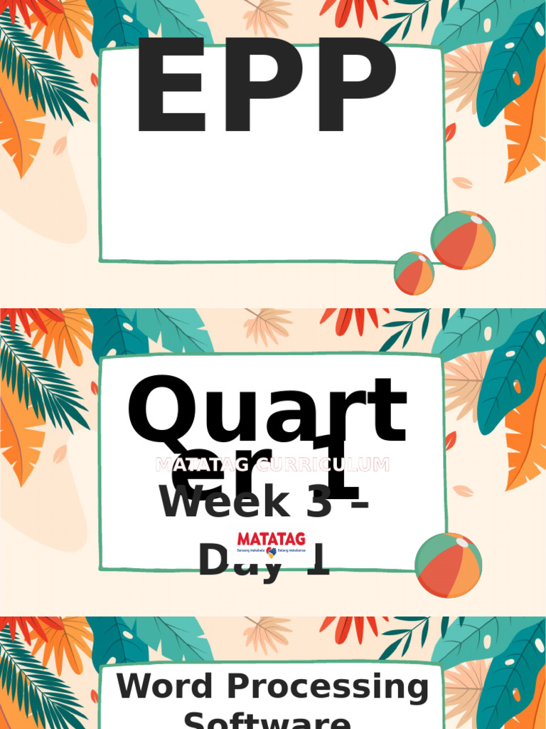 Epp-Ict 4 Matatag q1 | PDF