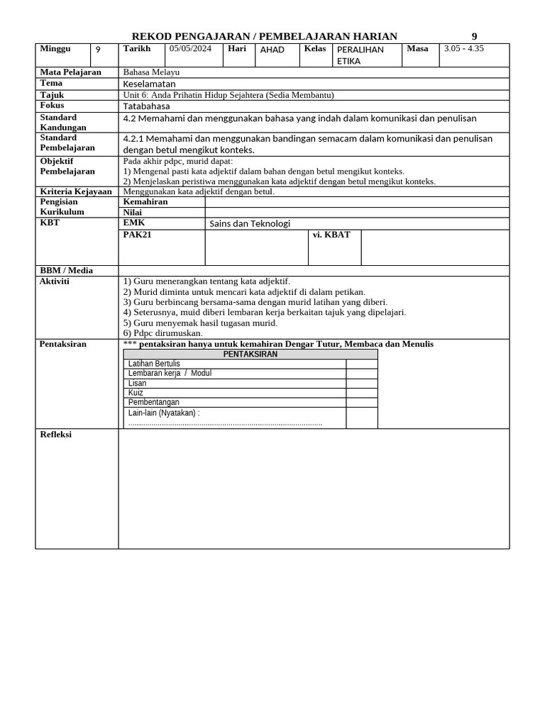 RPH 2024 (Week 9) | PDF