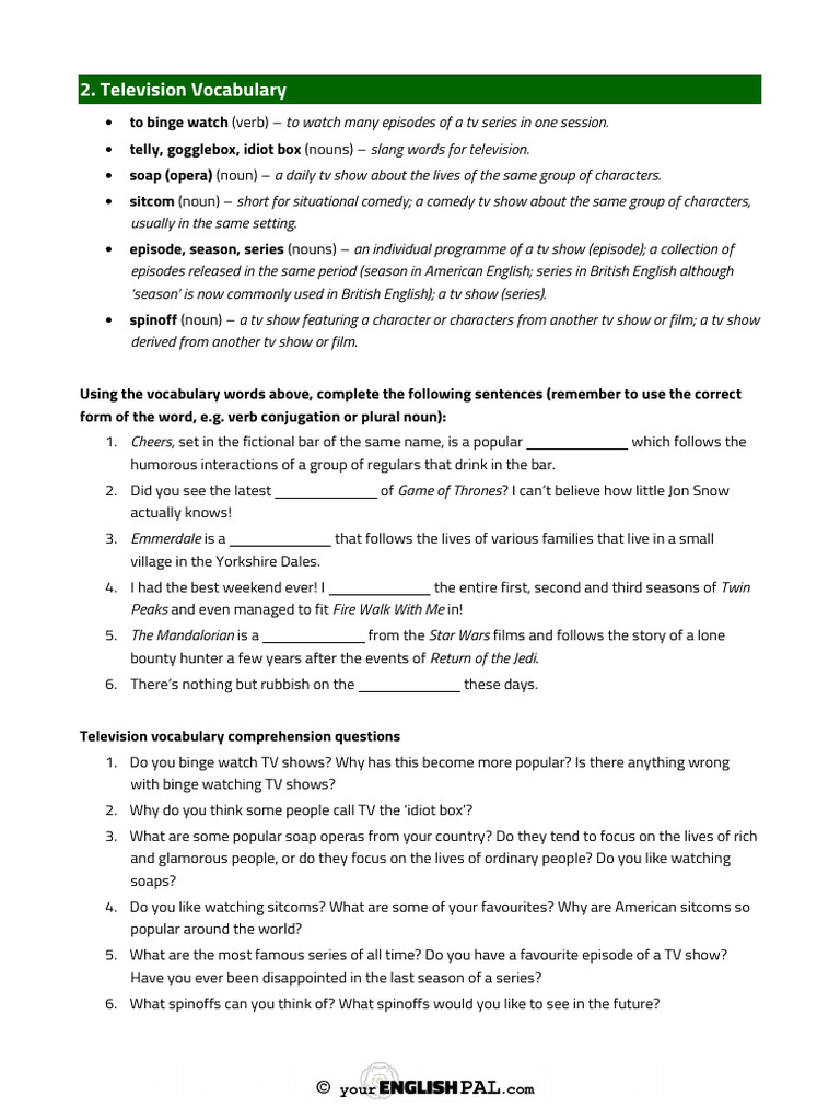 Television Listening | PDF