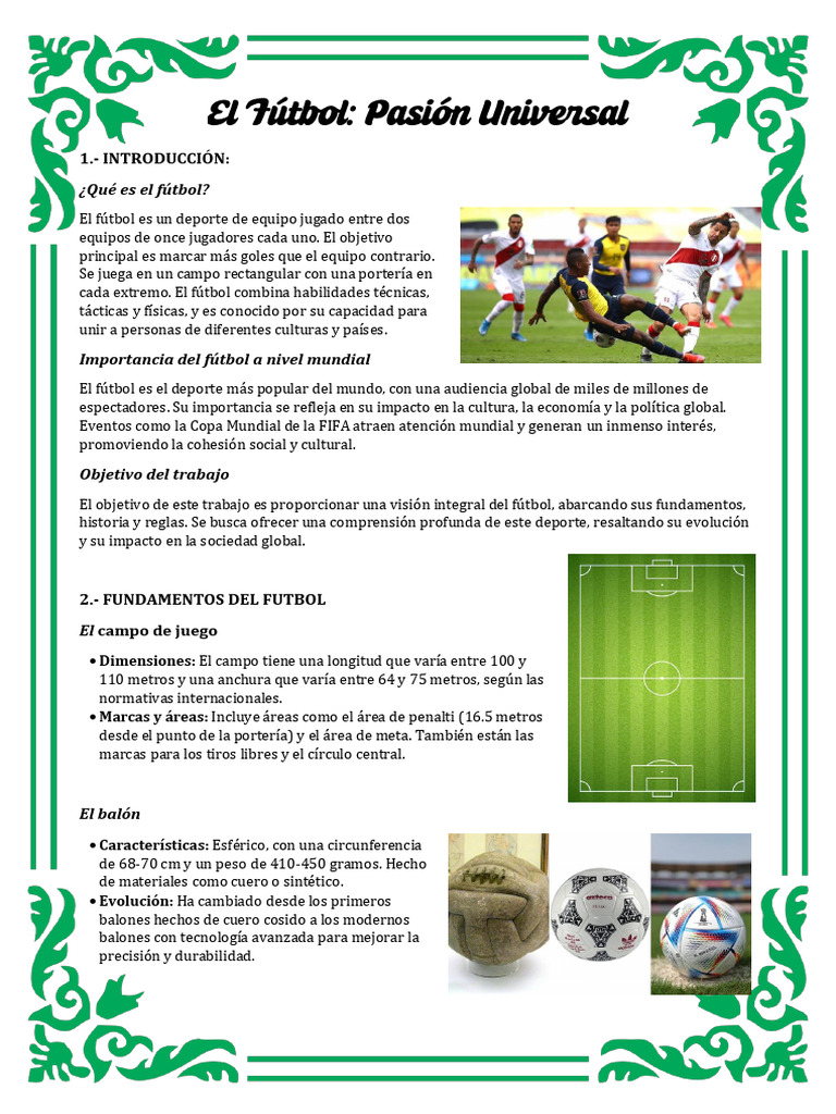 Informacion Sobre El Futbol | PDF