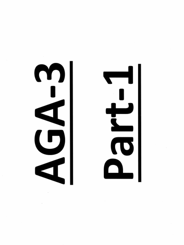 AGA-3 PART-1 | PDF