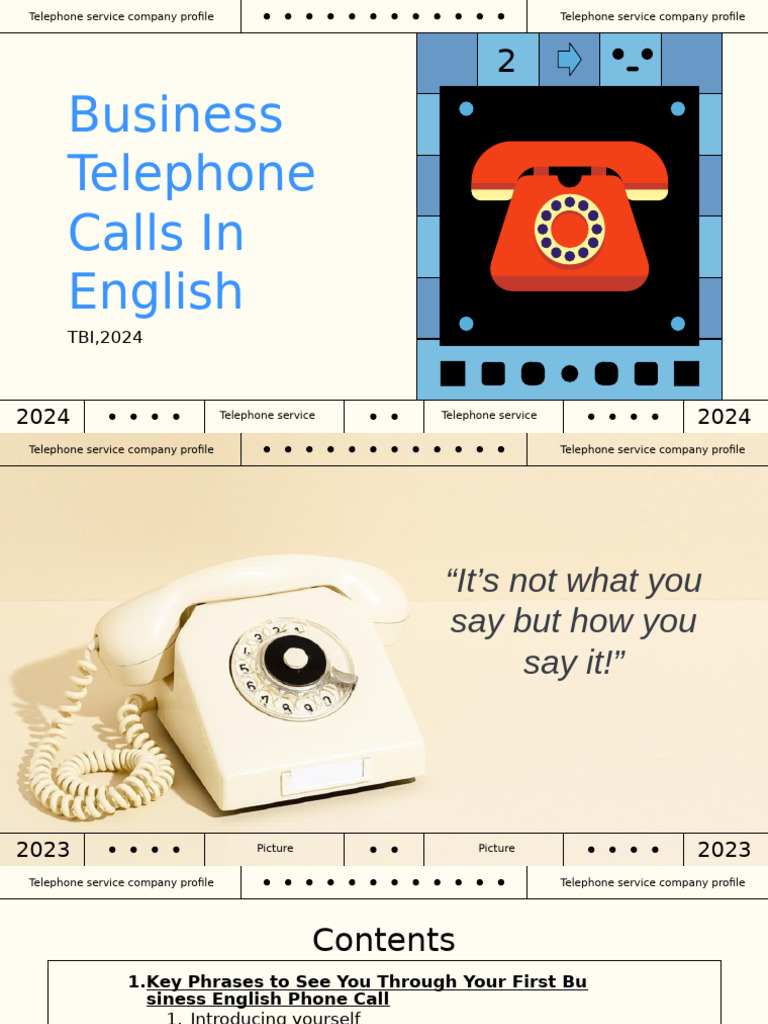 Business Telephone Calls | PDF