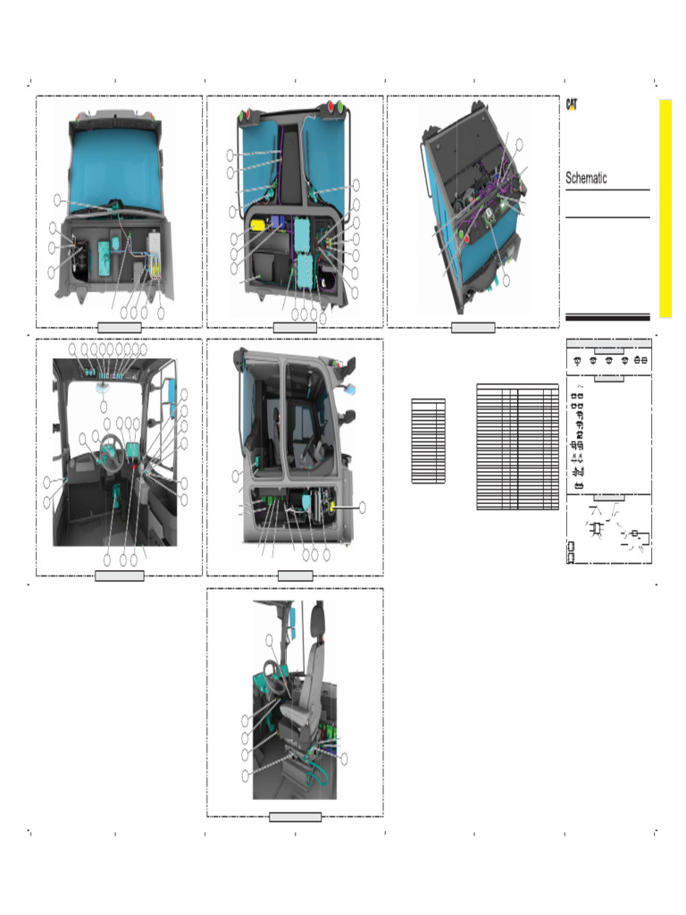 Cab - Front View Cab - Rear View Cab - Top View: 740 Ejector, 740 GC ...