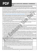 BI-130 Marriage Certificate | PDF