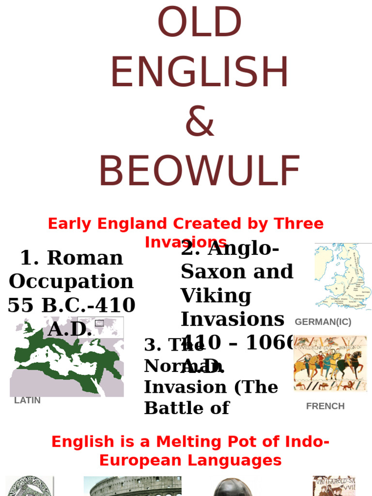 Old English & Beowulf (Bai Giang 2023-2024) | PDF
