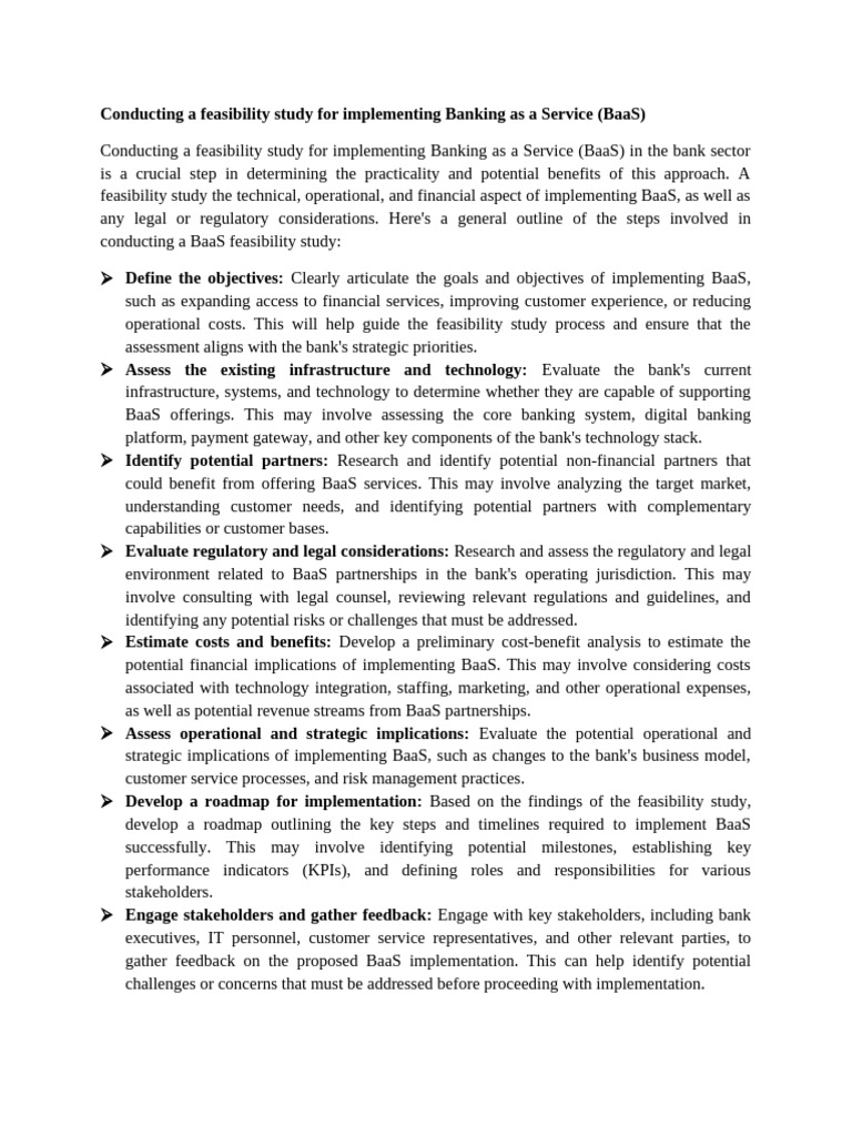 Conducting A Feasibility Study | PDF
