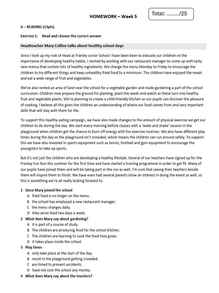 Homework 5 - W5 - B1 - Writing and Phonetics | PDF