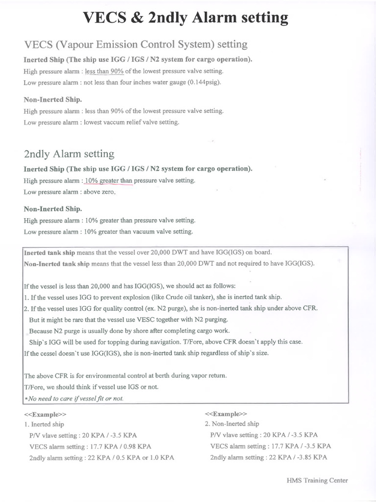 2. 2ndary Vecs Setting- PV Valve Setting | PDF