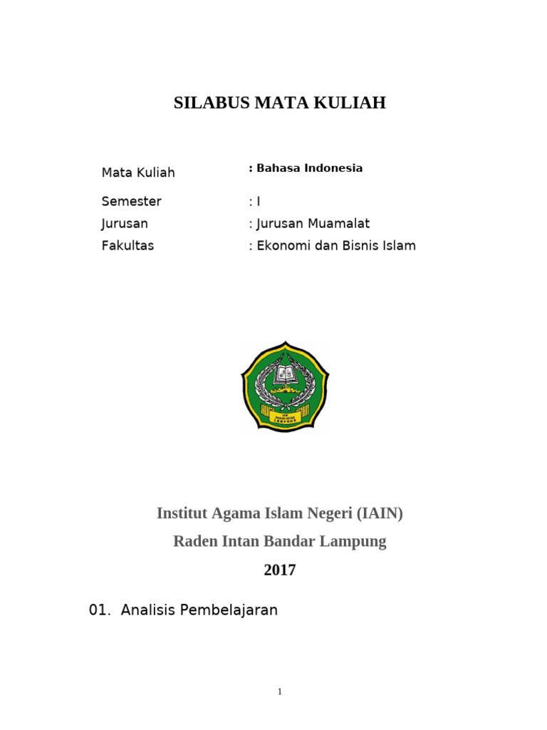 6 - Contoh SAP Baru (Bahasa Indonesia) | PDF