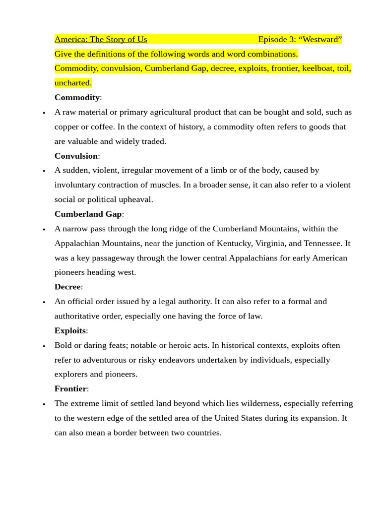 Westward Expansion: Key Concepts and Facts | PDF | Louisiana Purchase ...