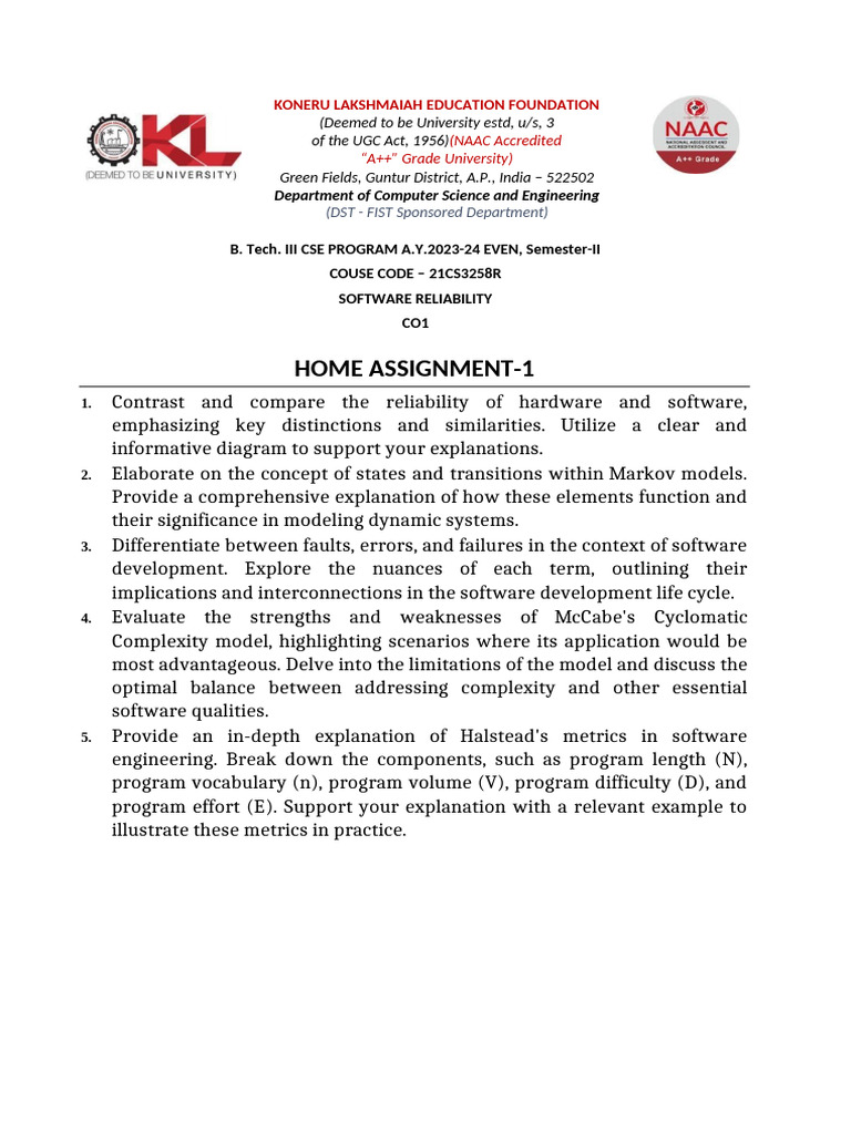 Home Assignment - 1 | PDF