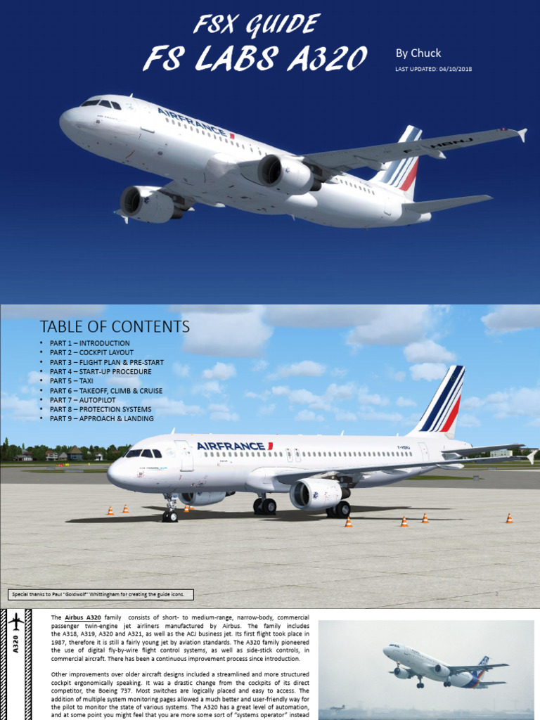 Fsx Fslabs a320 Guide | PDF