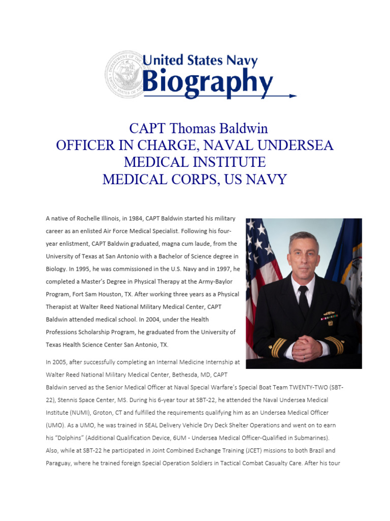 CAPT Thomas Baldwin | PDF