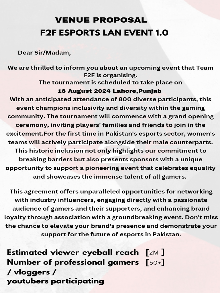 Venue Proposal | PDF