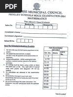 p7 Joint Ple Mock 2025 - Maths | PDF