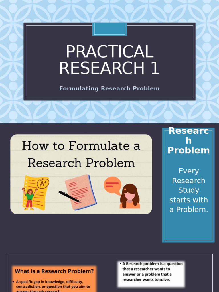 PR1 Research Problem | PDF